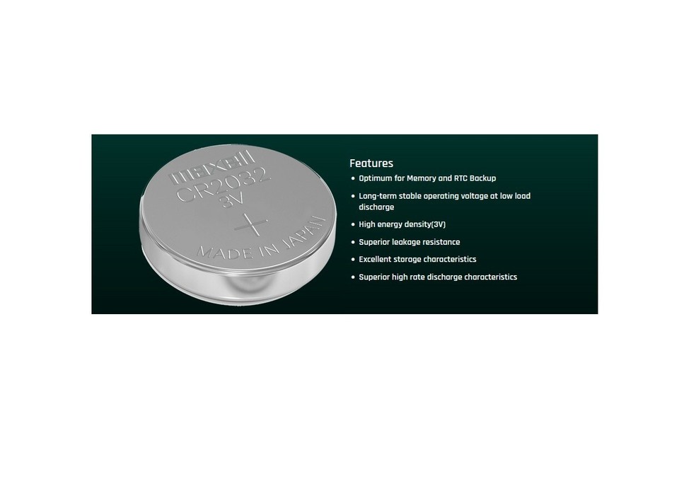 Maxell 2032 Lithium Battery. 4 Count Pack. Child Safety Features Japan ...