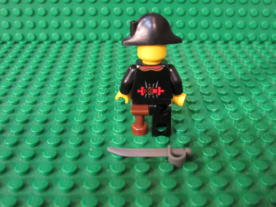 Lego Pirates Captain Minifigure Peg Leg Pirate sword FL14 | eBay