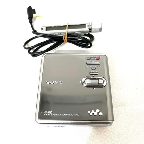 SONY MZ-RH10 WALKMAN MD Recorder MD Player Black Used Playback Tested ...