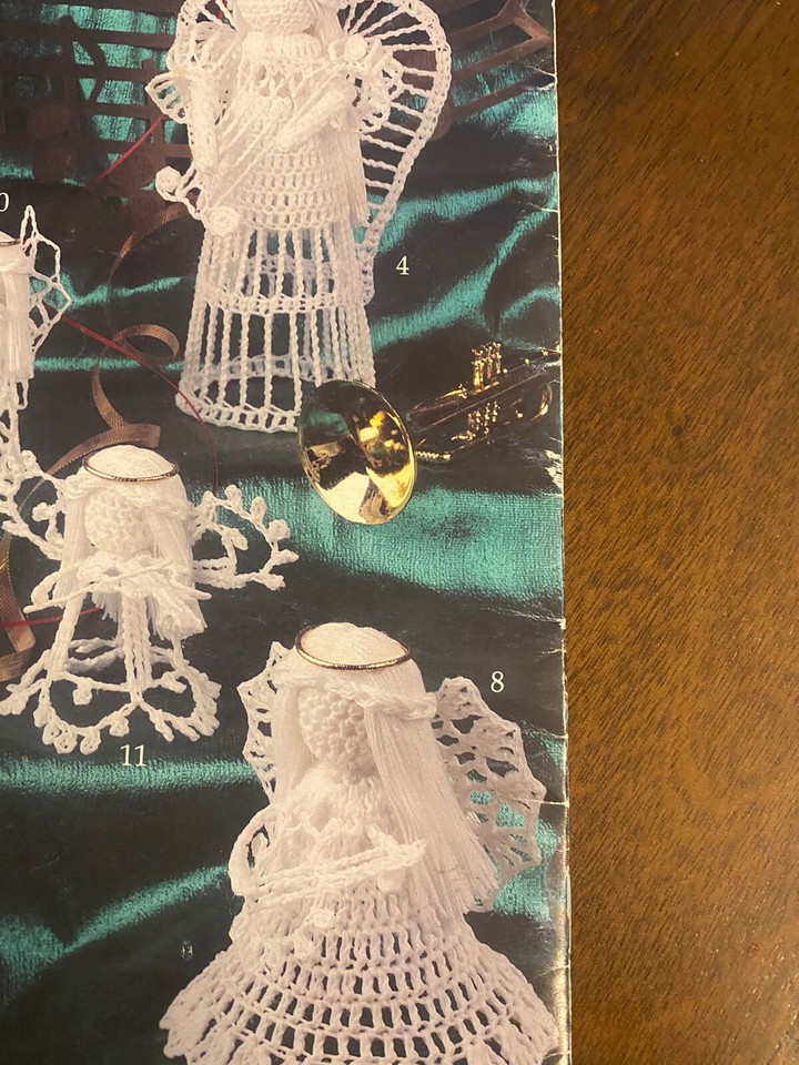 Angel Orchestra, 11 Elegant Angels Crochet Ornament Pattern Booklet ...