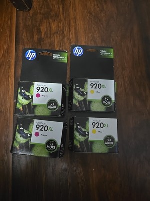 GENUINE NEW HP 920XL 920 Ink Cartridge 4-Pack for Officejet 6000 6500 ...