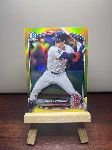 2025 Bowman Chrome Roman Anthony 33/75 Yellow Refractor REDSOX | eBay