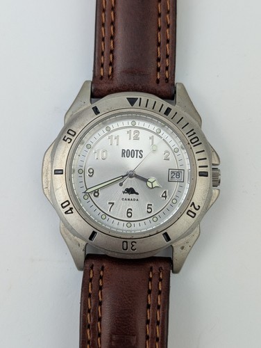 Vtg UNTESTED NOS Roots Canada Watch Leather Strap Band DIVER STYLE | eBay