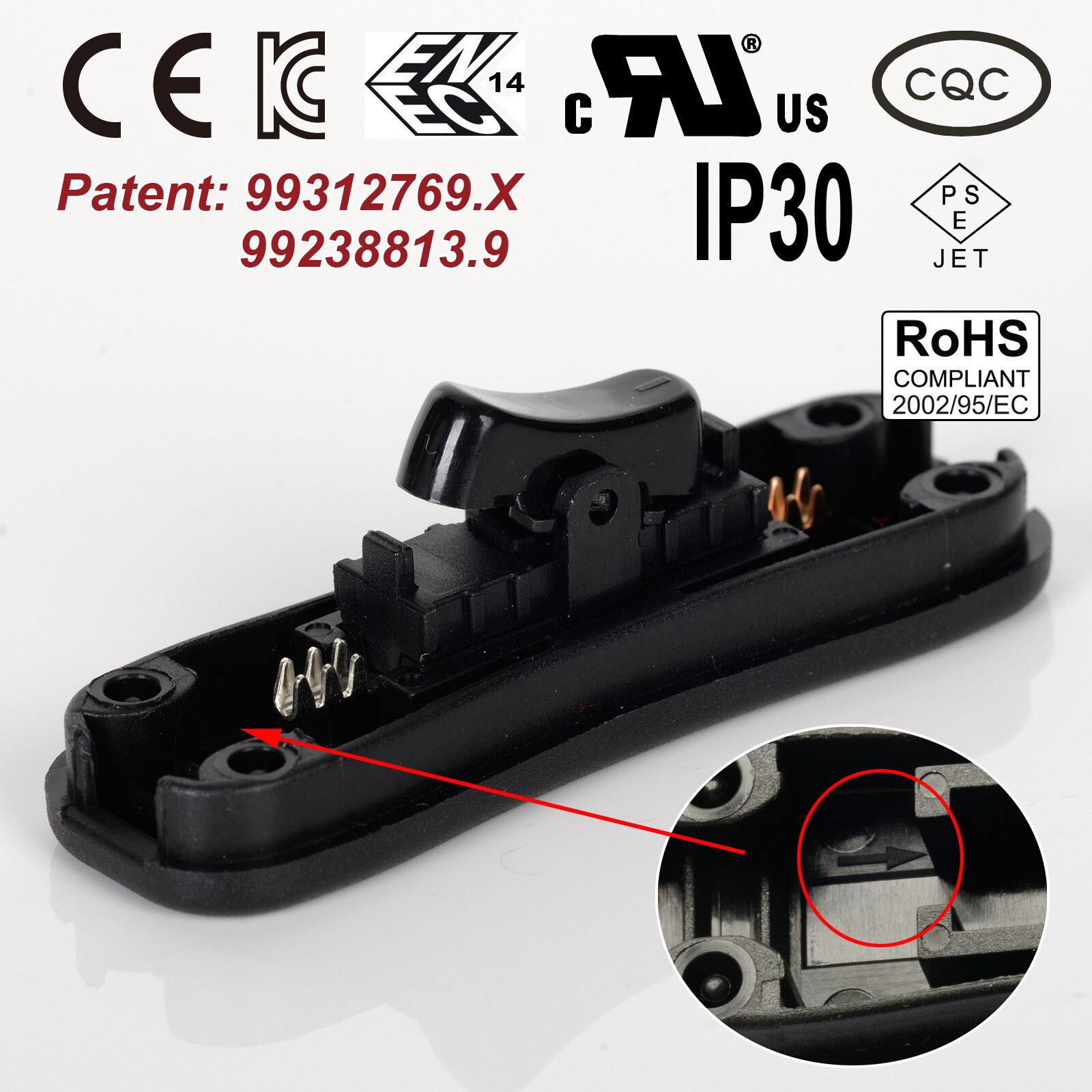 5x InLine Light Switch 12v 250v Battery Wire Camping Rocker Jayco 4x4 ...