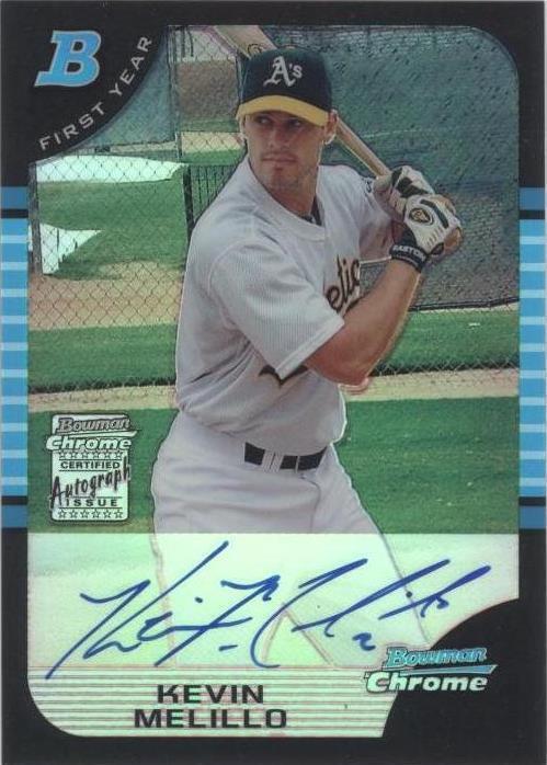 2005 Bowman Chrome - First Year Autograph Kevin Melillo #333 Refractor ...