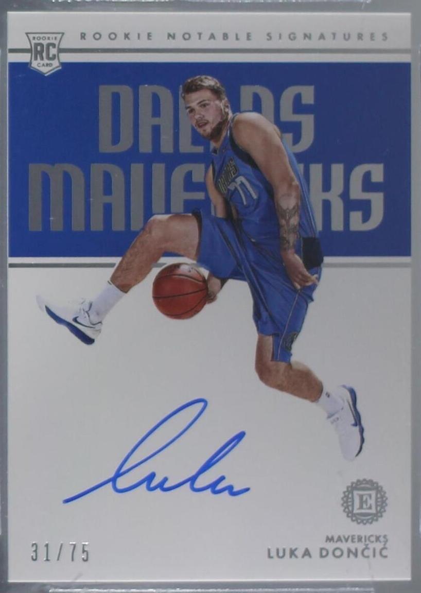 2018-19 Panini Encased - Rookie Notable Signatures Luka Dončić #170 /75 ...