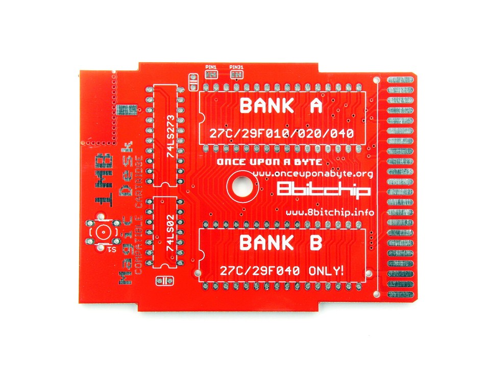 C64 Magic Desk Compatible Cartridge 1MB; Bare PCB only for Commodore 64 ...