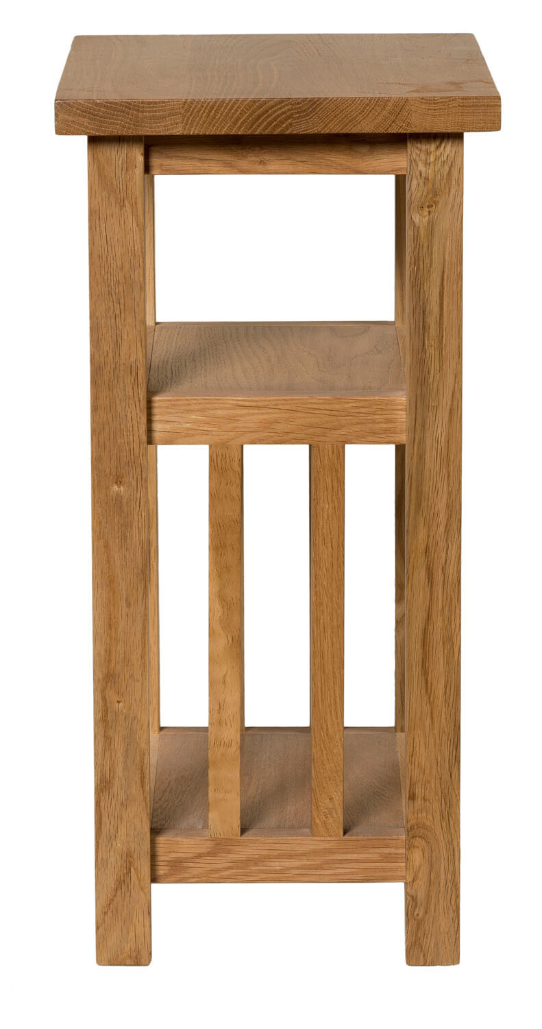 Small Oak Magazine Rack Side Table | Wooden Coffee/Lamp/End/ Storage ...