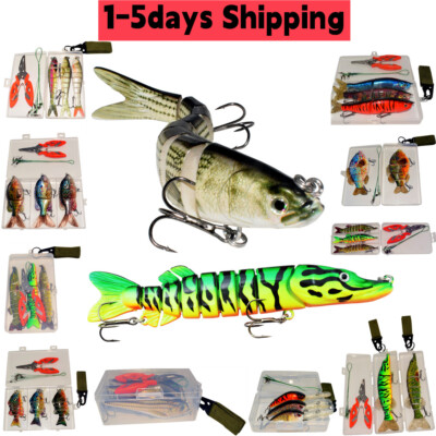 Fishing Lures for Bass Trout Muskie Swimbaits Bionic Bait Crankbait ...