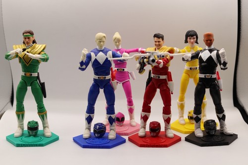 3D Printed Power Rangers Lightning Collection Season 1 Stands – Set of ...