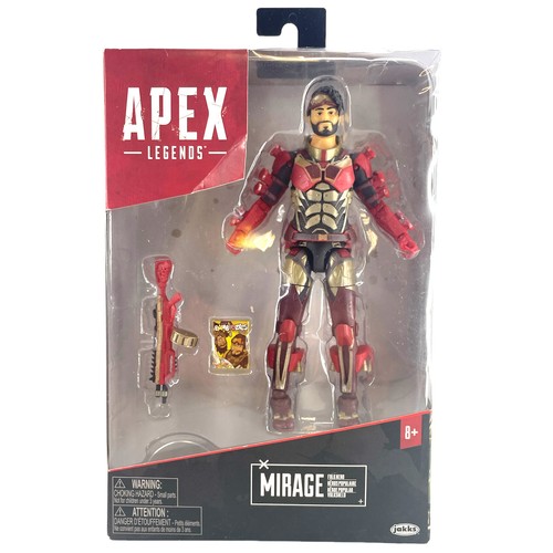 Apex Legends Mirage Folk Hero Skin 6" Collectible Action Figure w/EVA-8 ...