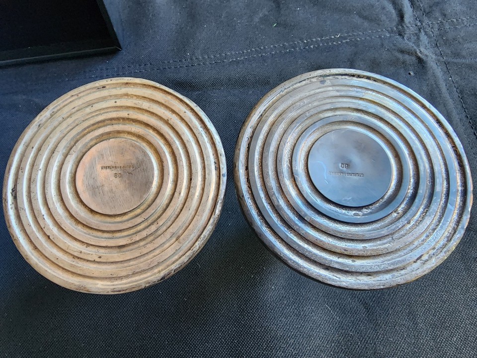 Antique Sterling Silver Wieghted Candlestick Holders Marked/Tested+ | eBay