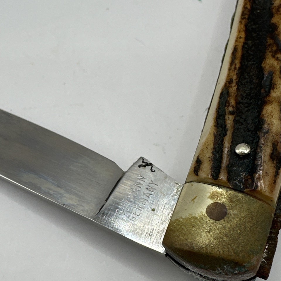 Hen & Rooster Gutmann Moose Knife, Genuine Stag Handles | eBay