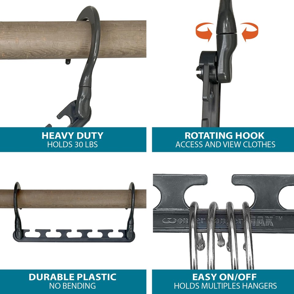 Wonder Hanger Max Back-to-School Organizer, Triples Clothes-Hanger ...