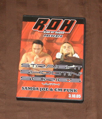 ROH STRAIGHT SHOOTIN SERIES CM PUNK SAMOA JOE (DVD, 2005) WWE AEW TNA ...