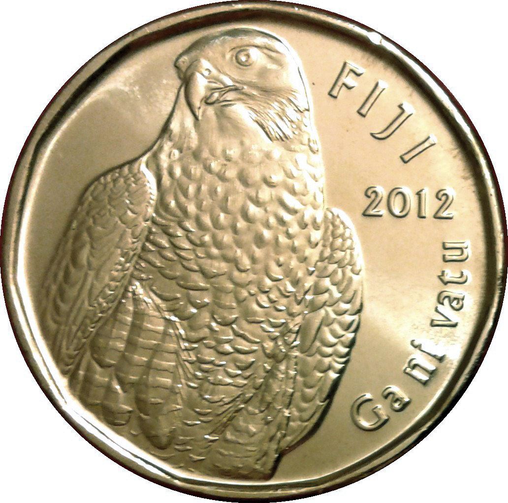 Fiji | 2 Dollars Coin | Peregrine Falcon | Tanoa Kava Bowl | KM337 ...