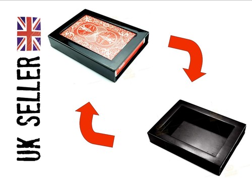 VANISHING disappearing CARD BOX case MAGIC trick close up illusion red ...