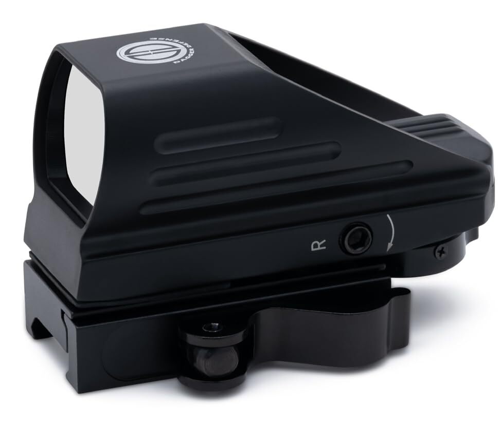 Dagger Defense DDHB Red Dot Reflex Sight With 45 Degree Rail Attachment ...