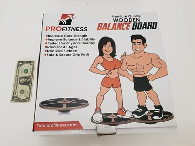 Total Pro Fitness - 15" Wooden Balance Board - For Core Strength ...