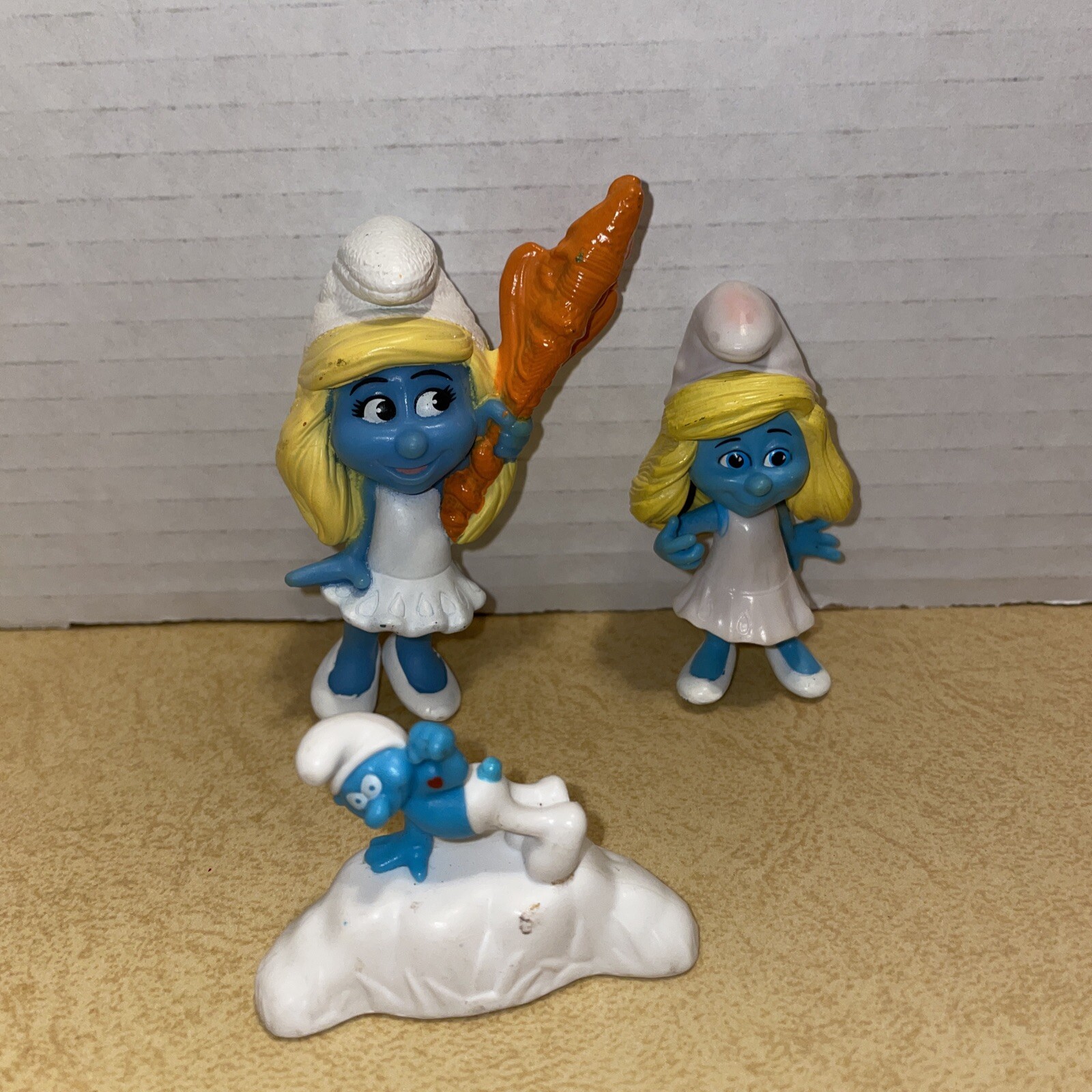 Smurf figures, set of 3 , 2 Pitufina And One More | eBay