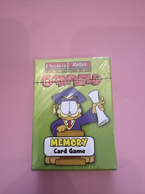 New Checkers Garfield Memory Card Game Collector Cards New In Package ...