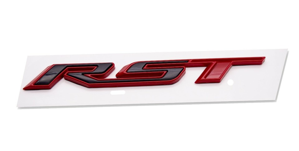 2019-2023 Chevrolet Silverado RST Red Black Tailgate Emblem Badge OEM ...