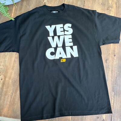 Extremely Rare Vintage New Alphanumeric "Yes We Can" T-Shirt Black Size ...