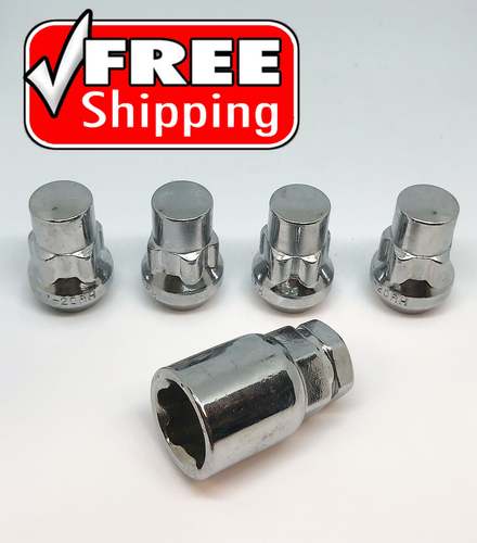 LUG WHEEL LOCK NUTS CHROME BULGE ACORN LOCKING NUT 1/2-20 Jeep JK CH💞👀 ...