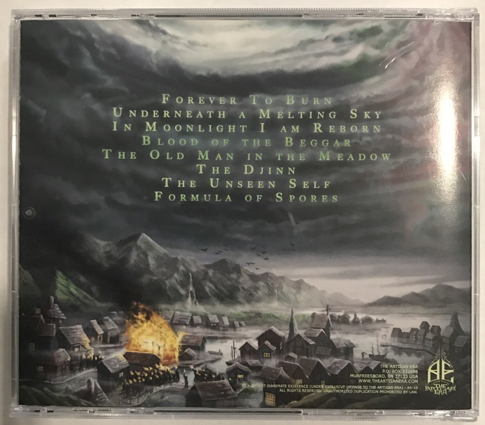 Inanimate Existence – Underneath A Melting Sky CD 2017 The Artisan Era ...