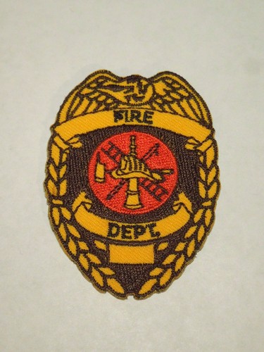 Mini Fire Department Seal and Eagle Badge like Iron On Patch | eBay