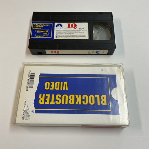 Vintage Blockbuster Video VHS Clamshell Rental Case & Movie 'IQ ...