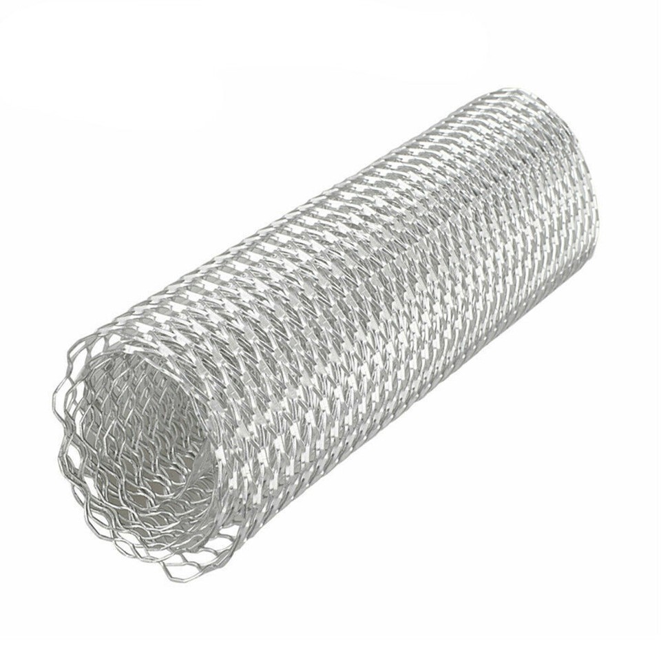 Universal Car Silver Grille Mesh Net Sheet Aluminum Rhombic Auto Grill ...