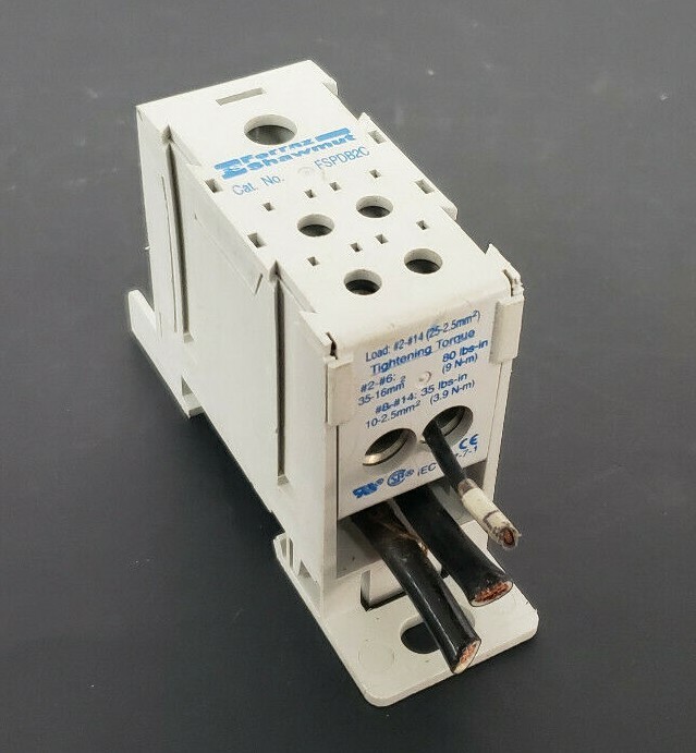 FERRAZ SHAWMUT FSPDB2C POWER DISTRIBUTION BLOCK (600V, 175A, CU7) | eBay