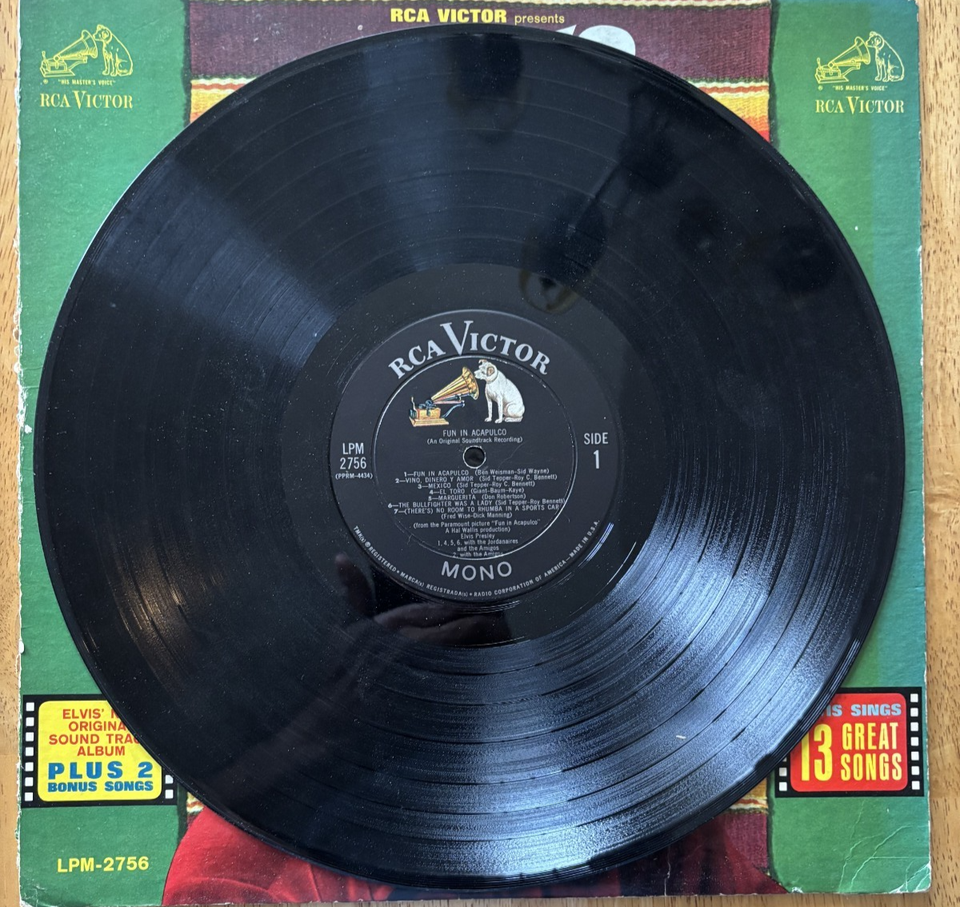 Elvis Presley Fun In Acapulco Vinyl LP RCA Black Label Mono VTG 1963 | eBay