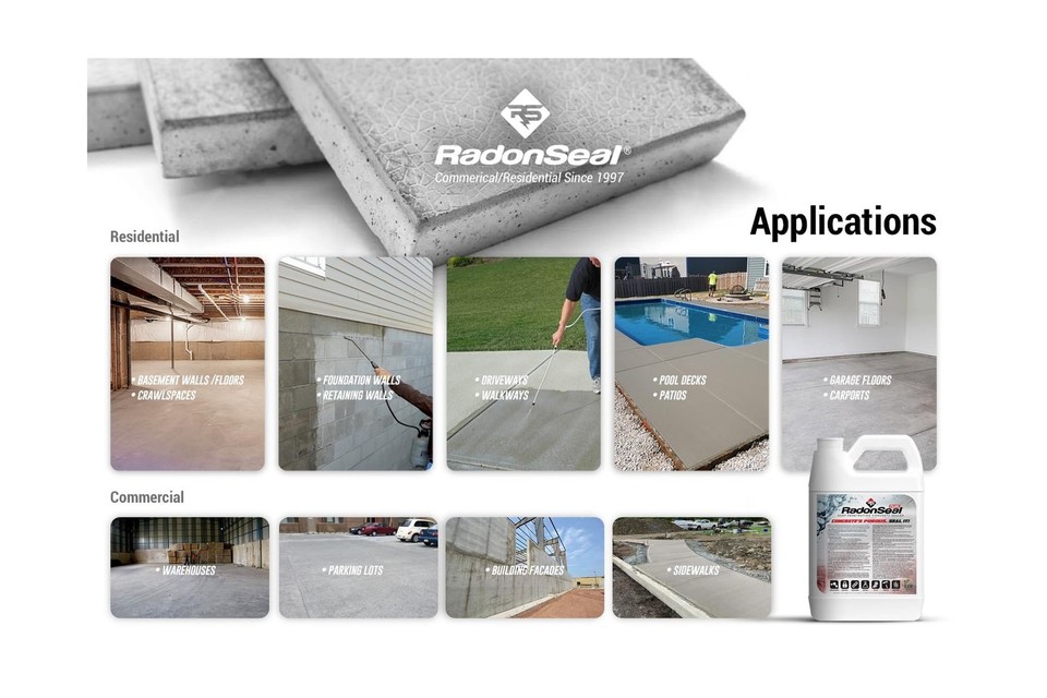 RadonSeal Plus Deep Penetrating Concrete Sealer for Basement Walls and ...