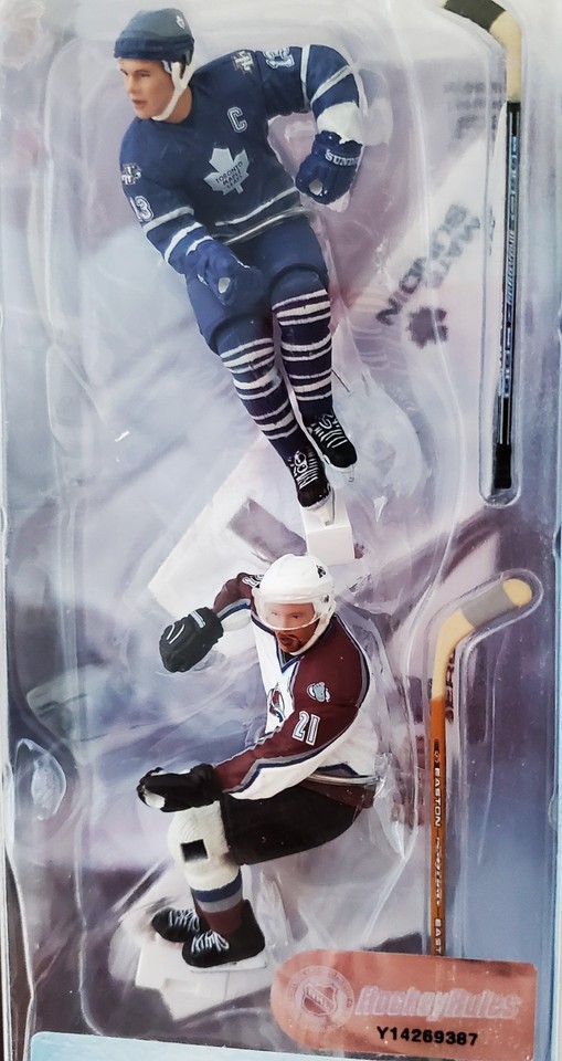 McFarlane NHL MINI SERIES 1 MATS SUNDIN vs PETER FORSBERG SEALED 2-PACK ...