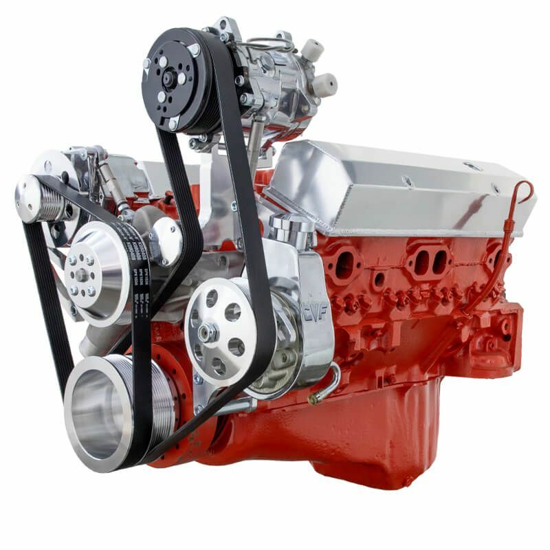 Small Block Chevy Serpentine Conversion Kit High Mount 283 305 327 350 ...