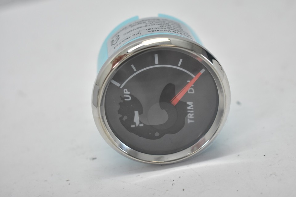 KGOB 52mm Marine Trim Gauge UP DN Boat Trim Balance Meter 0-190ohm Trim ...