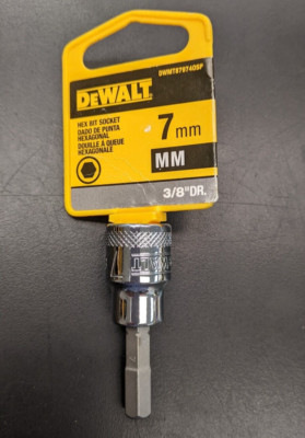 New DEWALT 7MM HEX Bit Sockets- Metric - 3/8" Drive- Free Shipping | eBay