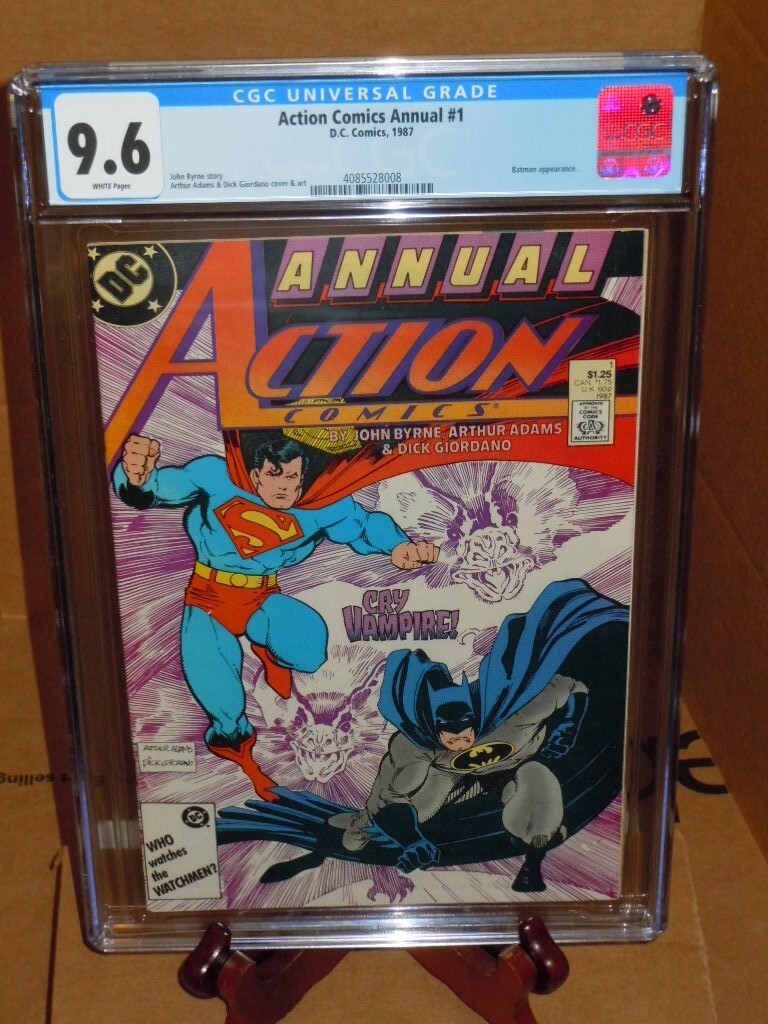 Action Comics Annual #1 CGC 9.6 DC Comics 1987 Arthur Adams Batman ...