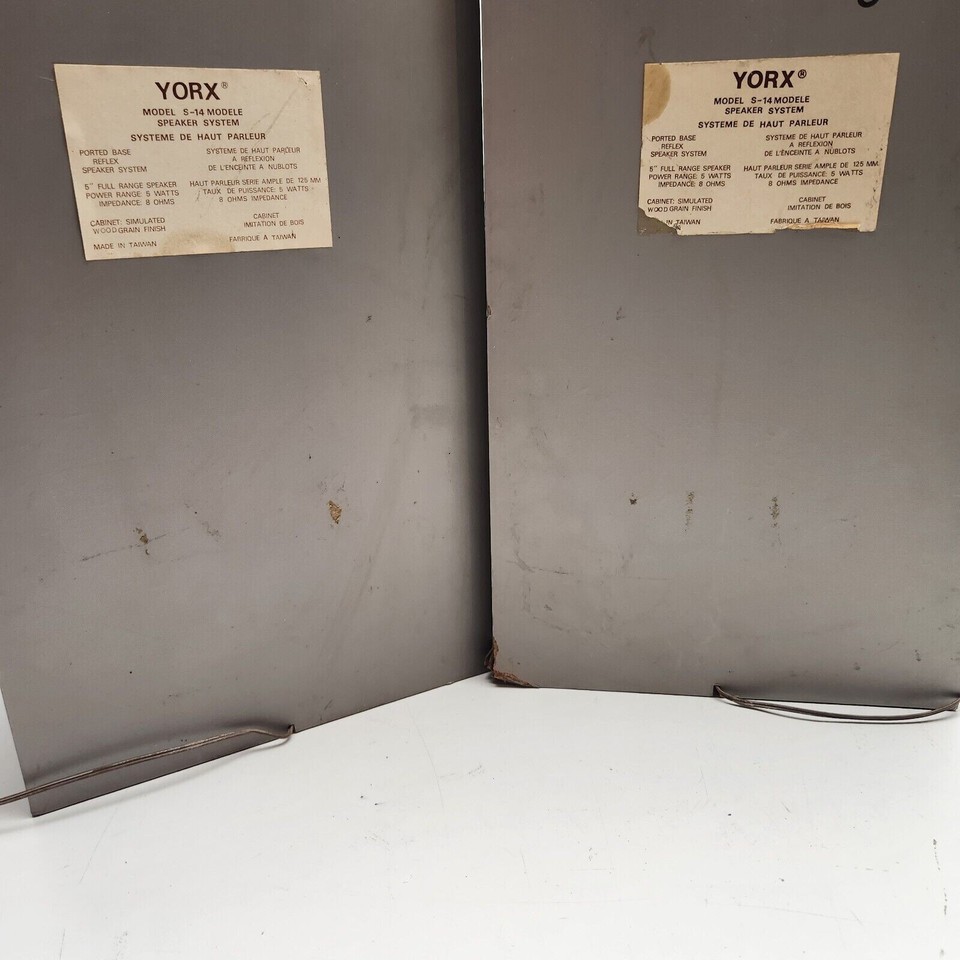 Yorx Model S-14 Ported Base Reflex Speaker System | eBay