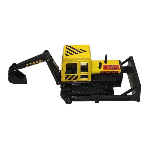 Vintage 1986 Remco Bulldozer Backhoe Diecast Plastic Dozer Construction ...