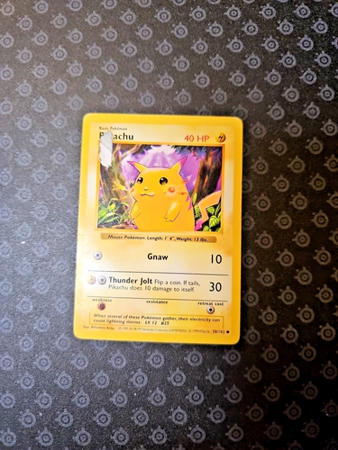 Pikachu (Red Cheeks) 058/102 Base Set (Shadowless) Regular | eBay