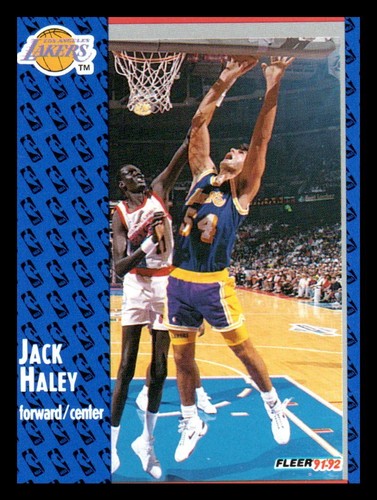 1991-92 Fleer #301 Jack Haley NBA Basketball L.A. Lakers | eBay
