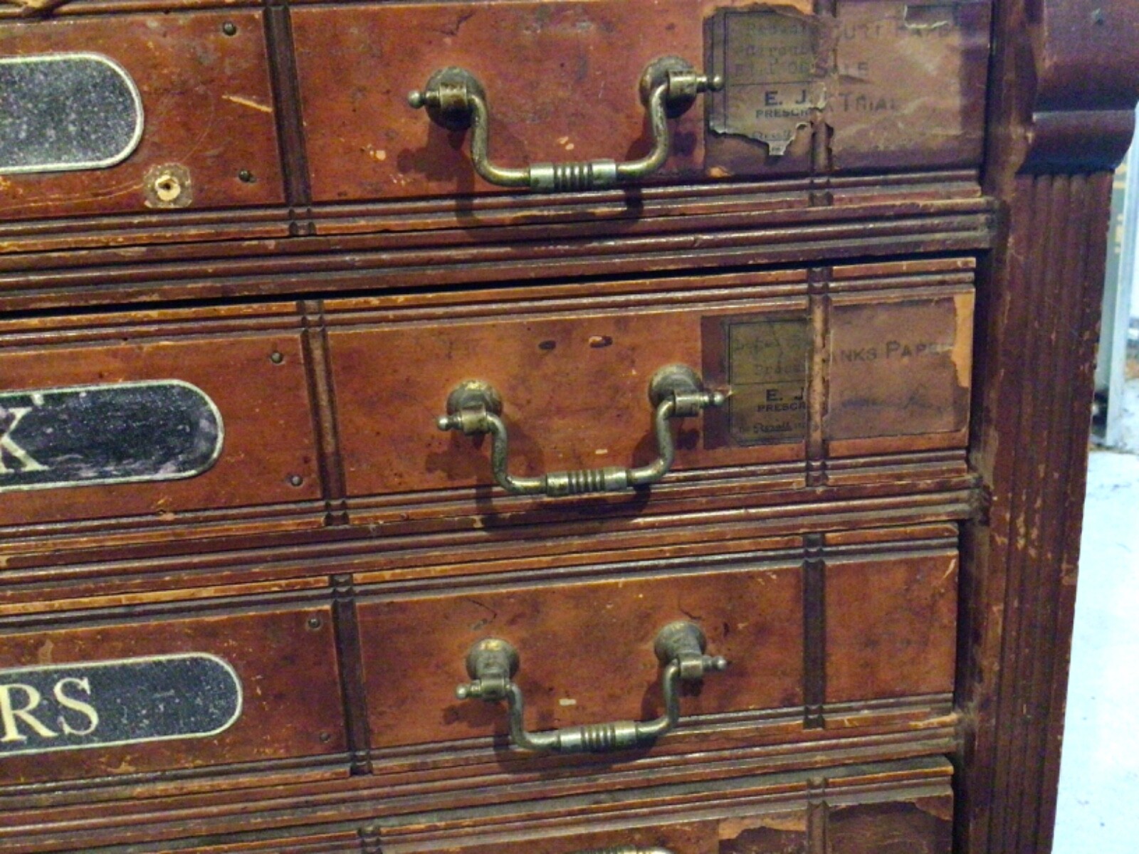 1890’s Antique Thread Spool Cabinet J P Coats 6 Drawer Willimantic | eBay