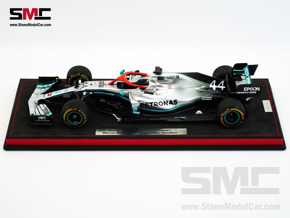 Mercedes AMG F1 W10 #44 Lewis Hamilton Monaco GP 2019 6x WDC 1:18 Spark ...