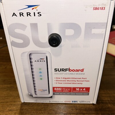 ARRIS SURFboard SB6183 DOCSIS 3.0 16x4 Cable Modem White | eBay