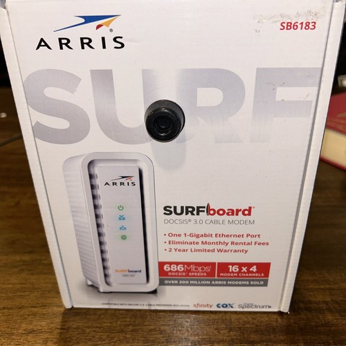 ARRIS SURFboard SB6183 DOCSIS 3.0 16x4 Cable Modem White | eBay