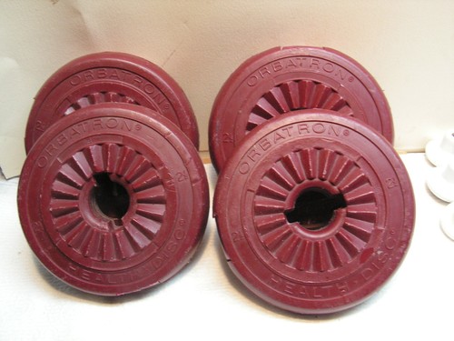 4 Weight Plastic Vintage "Orbatron" 2.5 LBS VINYL CEMENT PLATES ...
