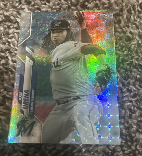 2020 Topps JOSE URENA Foilfractor 1/1 One of One MIAMI MARLINS | eBay